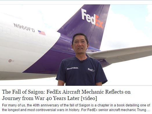 “The Fall of Saigon: FedEx Aircraft Mechanic Reflects on Journey from ...